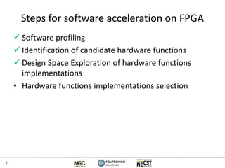 Automatic mapping, partitioning and scheduling for hardware acceleration on FPGAs | PPT