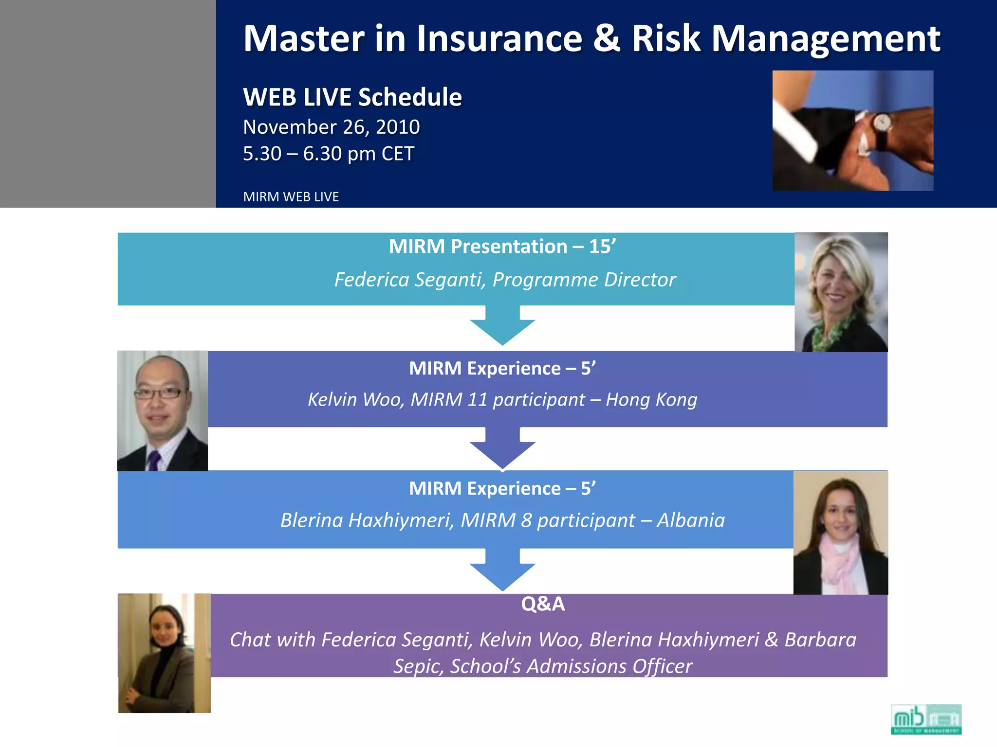 MASTER INSURANCE & RISK MANAGEMENT | PPTX