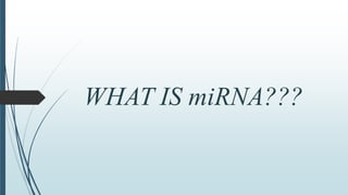 miRNA | PPTX