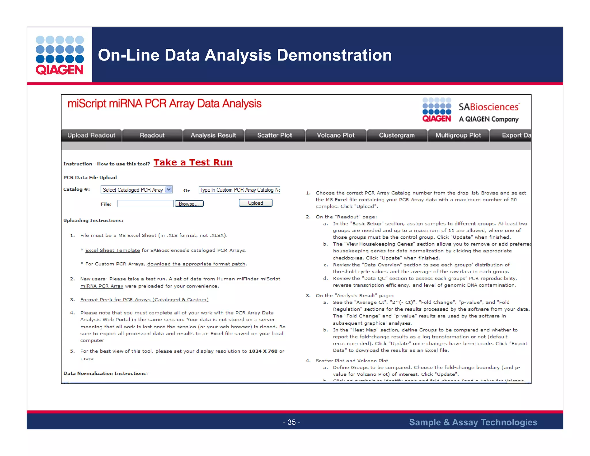 Mi rna data analysis 2013 | PPT
