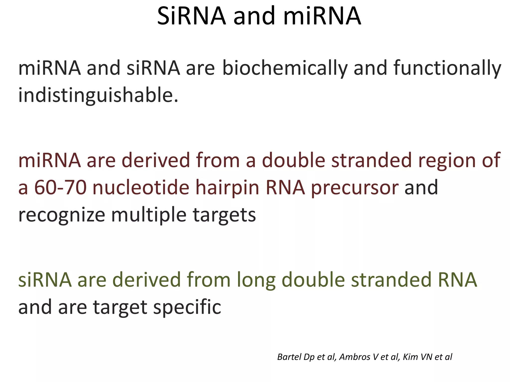 MicroRNA in Health and Disease | PPTX