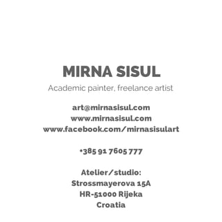 Mirna Sisul - masterpieces with the story you'll not forget | PDF