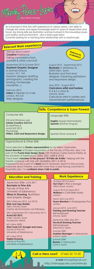 Mirnuky September 2015 cv superhero | PDF