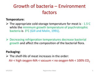 Microbial Spoilage of Meat | PPTX