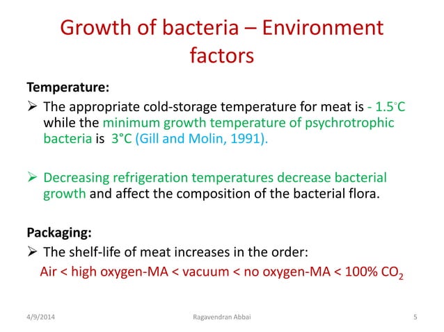 Microbial Spoilage of Meat | PPTX | Food & Drink