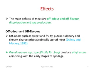 Microbial Spoilage of Meat | PPTX