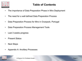 Miro Data Preparation | PPT