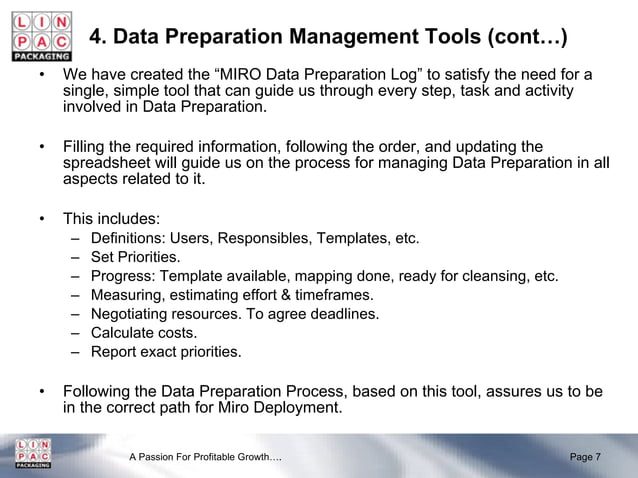 Miro Data Preparation | PPT