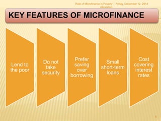 Role of microfinance in poverty allevation | PPTX