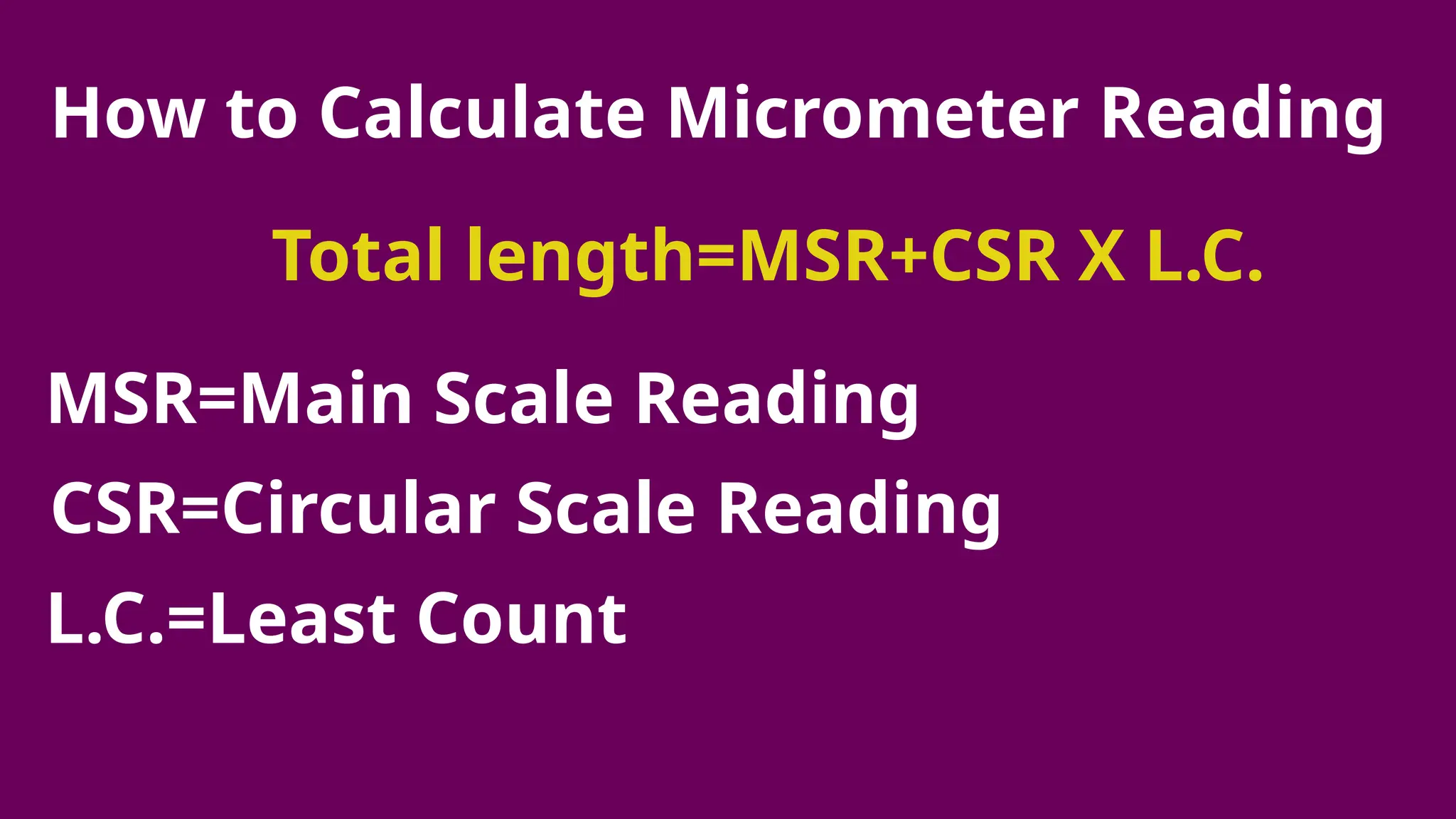 Mirometer, how to use micrometr in engineering application | PPTX