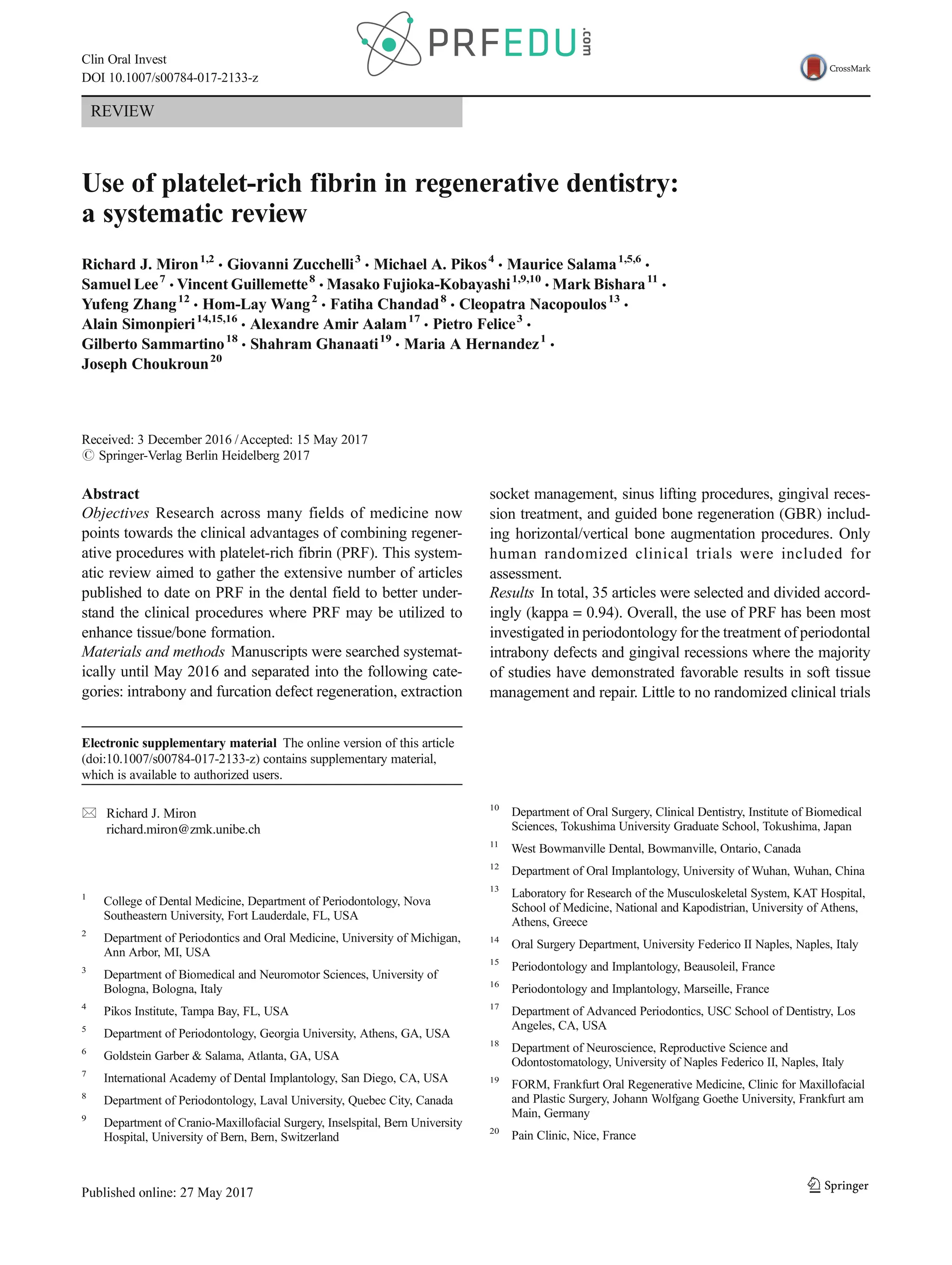 Miron et al. 2017 PRF Systematic Review.pdf