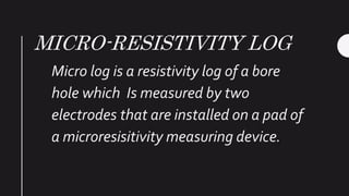 Miro Resistivity log | PPTX