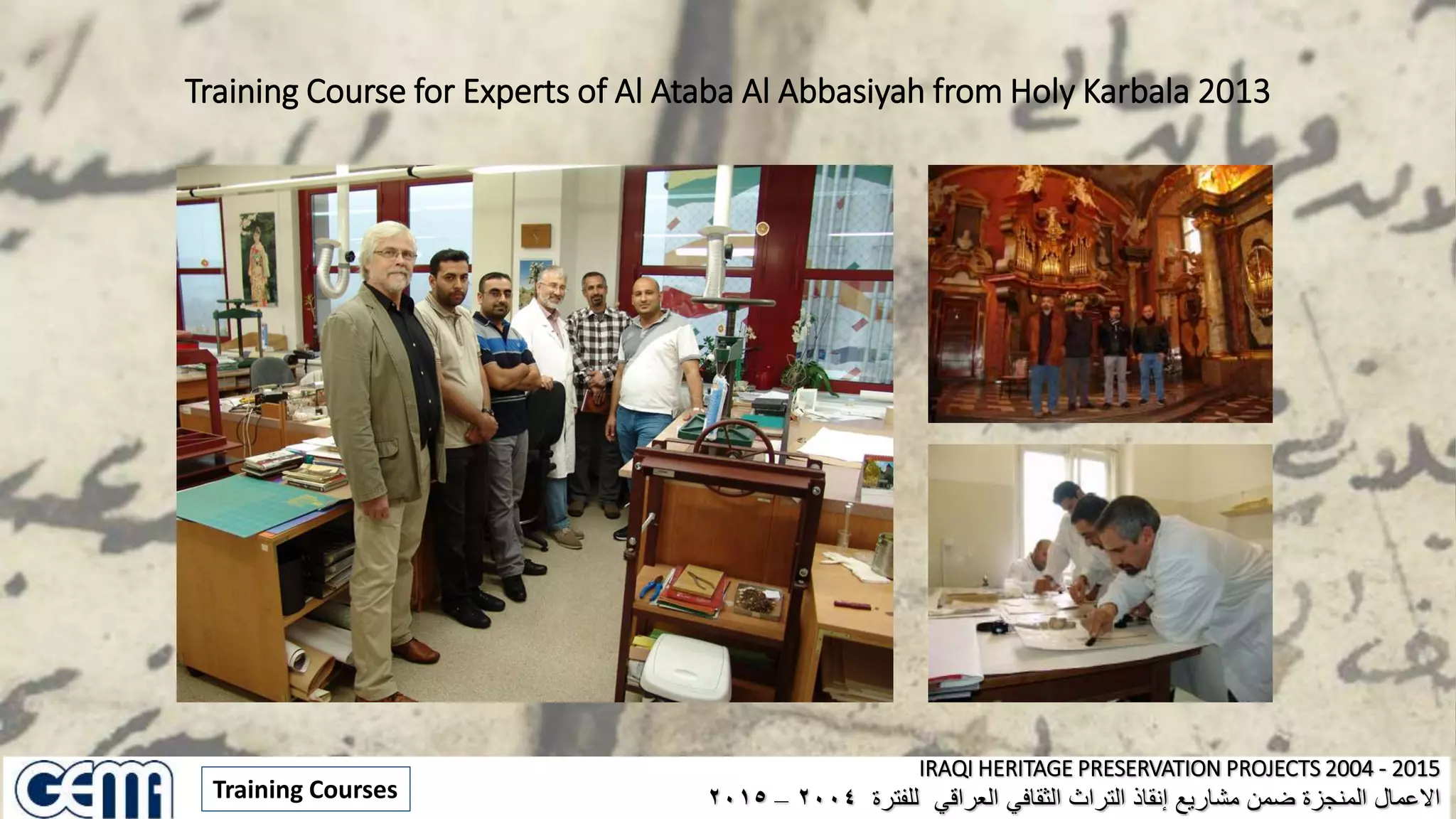 Iraqi heritage preservation projects | PPTX