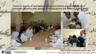 Iraqi heritage preservation projects | PPTX