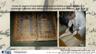 Iraqi heritage preservation projects | PPTX