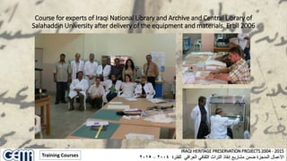 Iraqi heritage preservation projects | PPTX