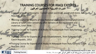 Iraqi heritage preservation projects | PPTX
