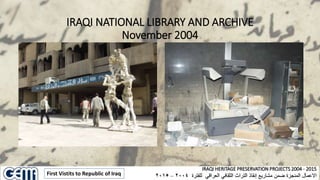 Iraqi heritage preservation projects | PPTX
