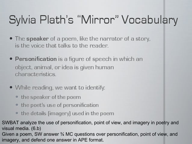 Mirror by Sylvia Plath | PPT