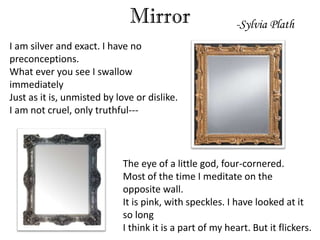 Mirror by Sylvia Plath | PPTX