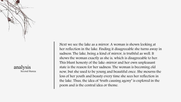 Mirror by Sylvia Plath | PPTX