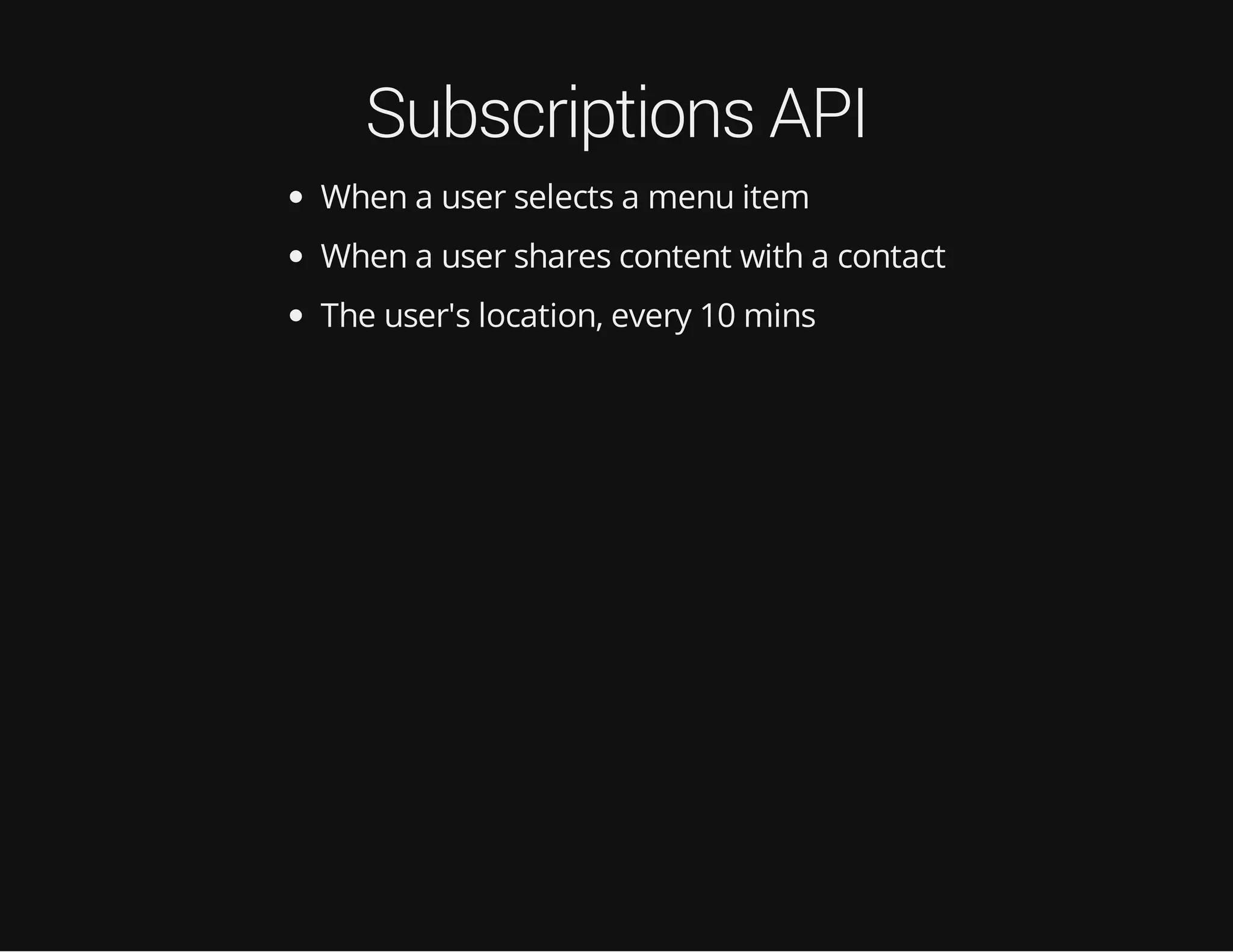 Mirror API introduction | PPT