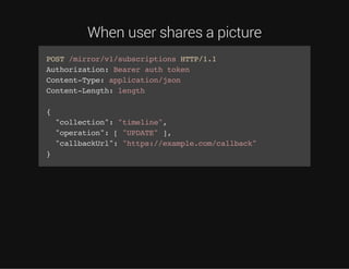 Mirror API introduction | PPT