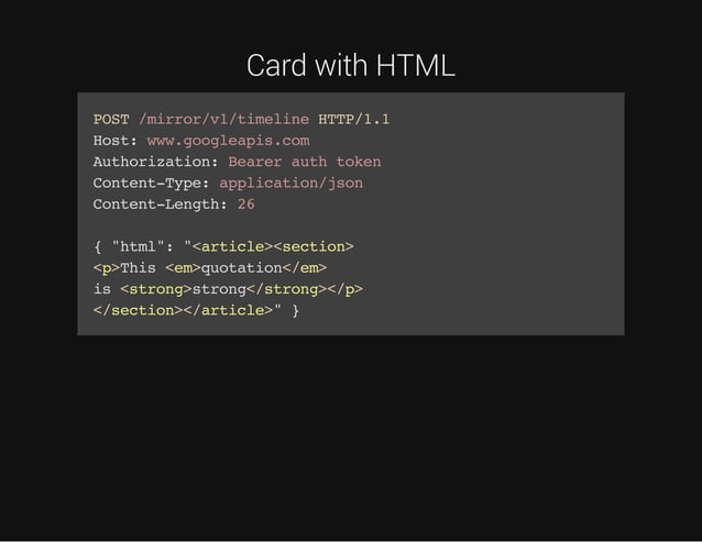 Mirror API introduction | PPT