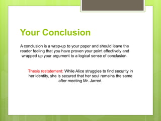 "Mirror Image" Analysis Essay Tutorial | PPTX