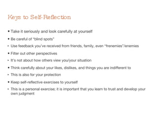 Mirror, Mirror: Understanding Yourself and Your Career Development | PPT