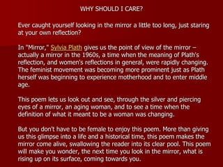 mirror by sylvia plath.ppt