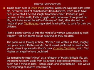 Sylvia Plath Mirror