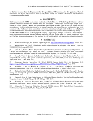 UAV-Borne LiDAR with MEMS Mirror Based Scanning Capability | PDF