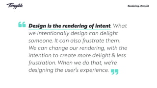 Designing for delight - Workshop with Jared Spool | PPT