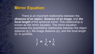 Mirror equation | PPTX