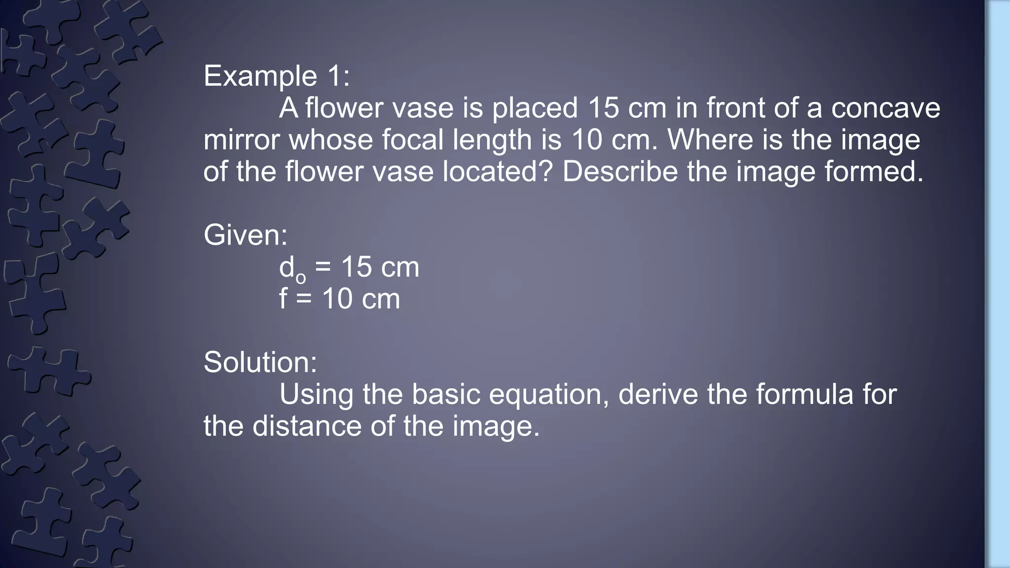 Mirror equation | PPTX