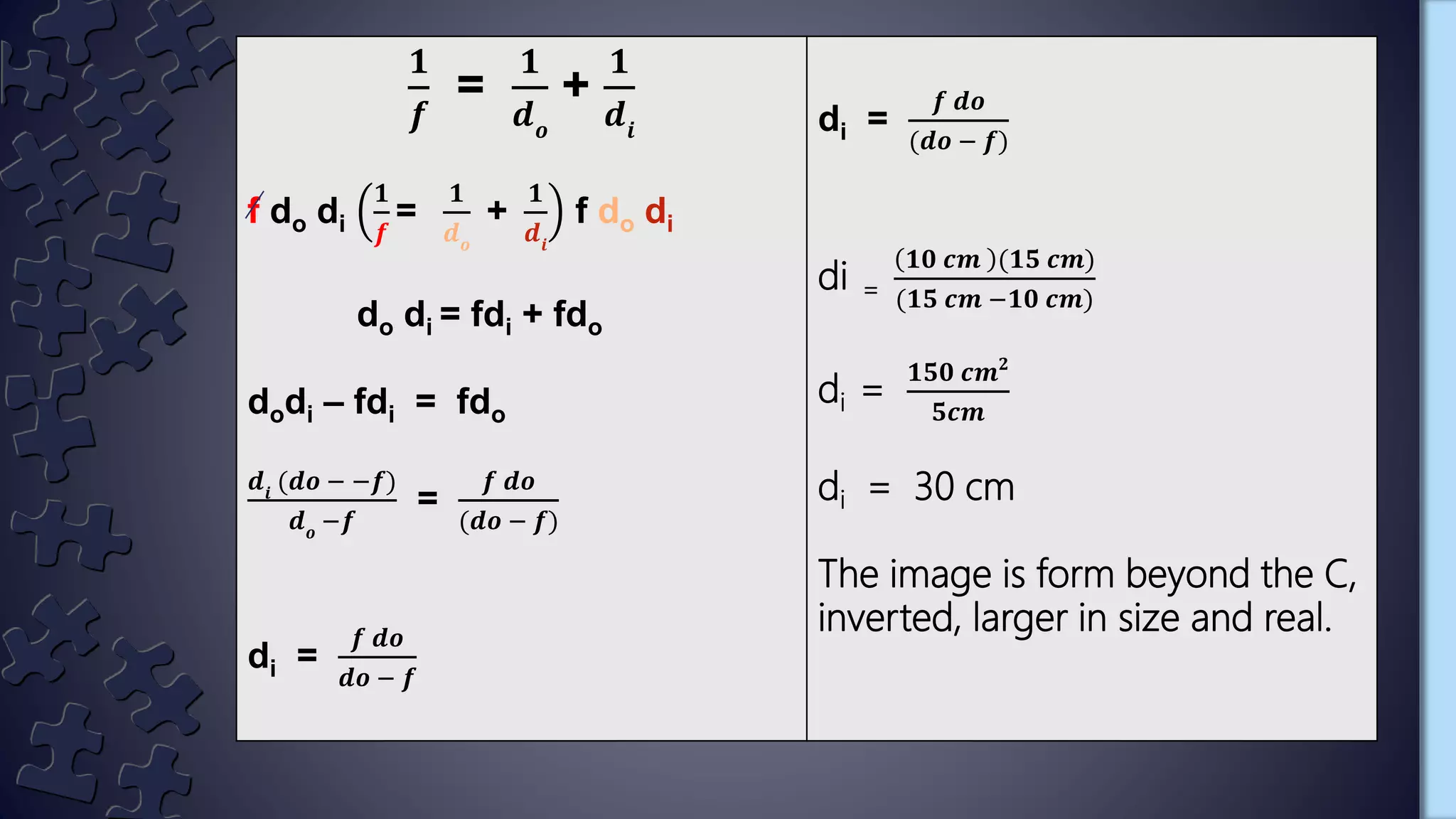Mirror equation | PPTX