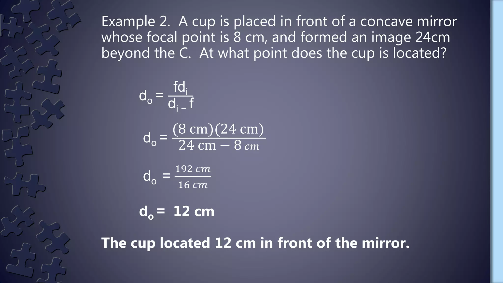 Mirror equation | PPTX