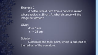 Mirror equation | PPTX