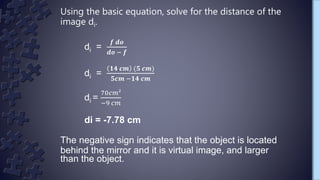 Mirror equation | PPTX