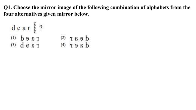 Logical reasoning Mirror Image Interpretation.pptx | 3-D Graphics ...