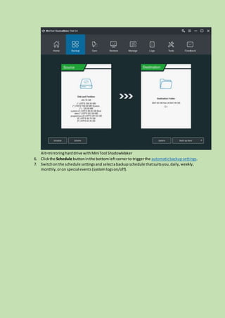 mirroring harddrive | DOCX | Operating Systems | Computer Software and Applications