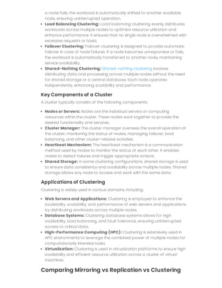 Mirroring vs Replication vs Clustering: A Data Protection Comparison | PDF
