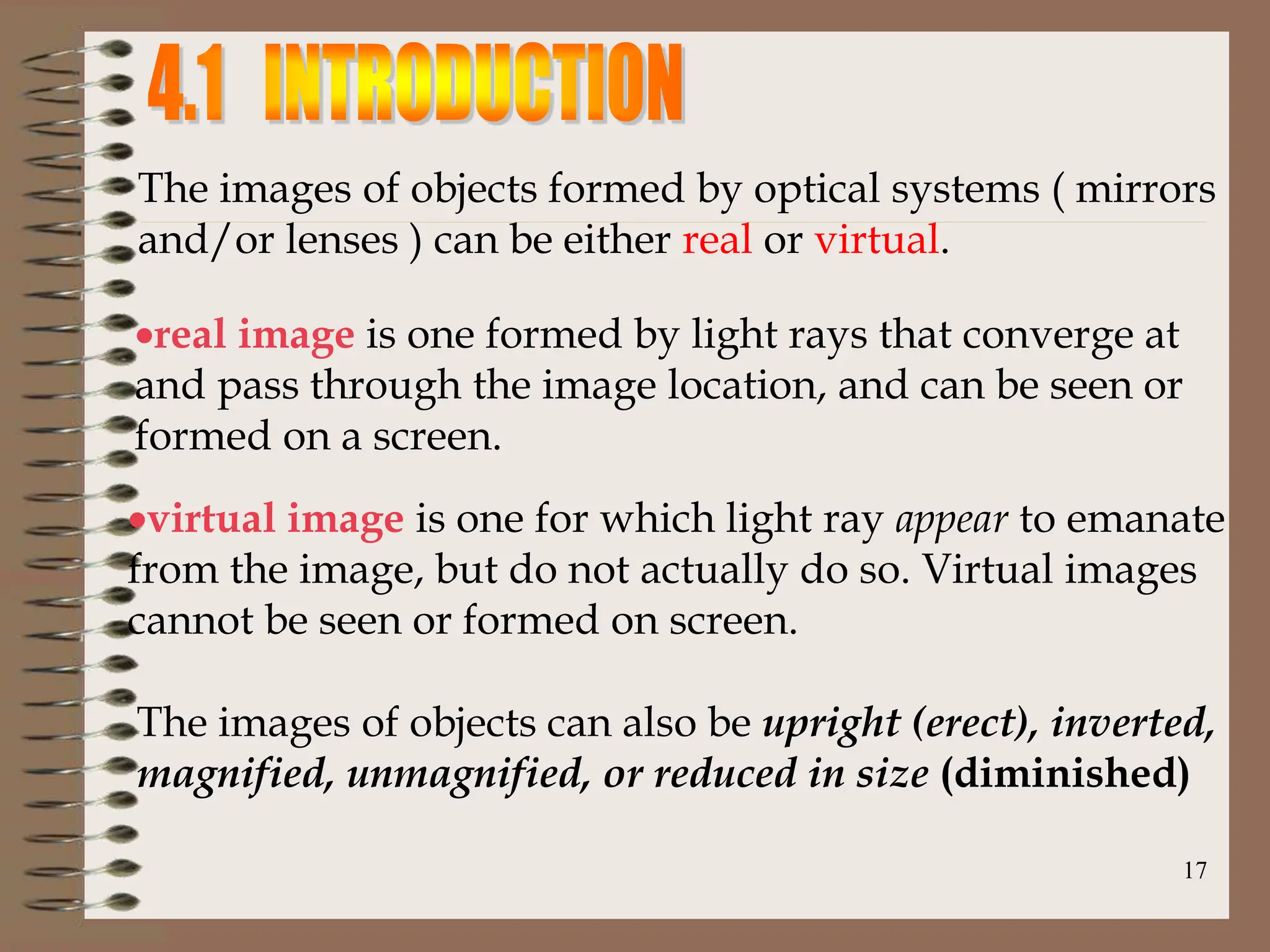 introduction of mirror and lesson and ray diagramming | PPT