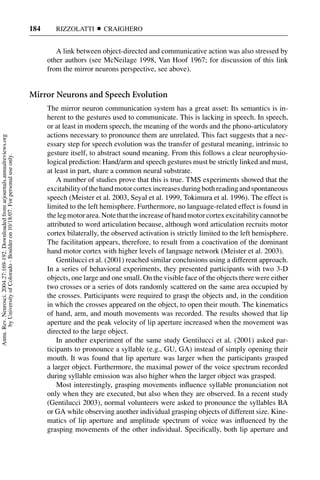 Mirror neurons | PDF