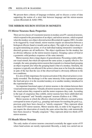 Mirror neurons | PDF