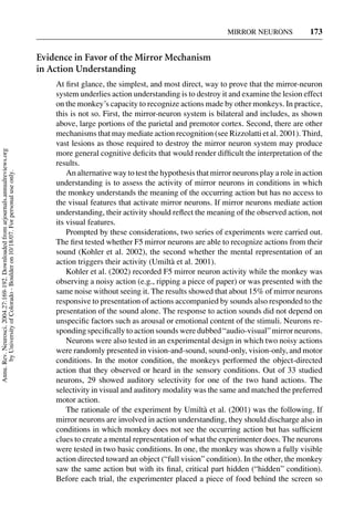 Mirror neurons | PDF