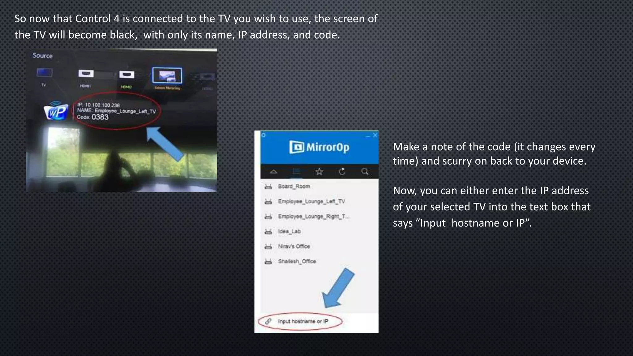MirrorOp & Control4 | PPTX