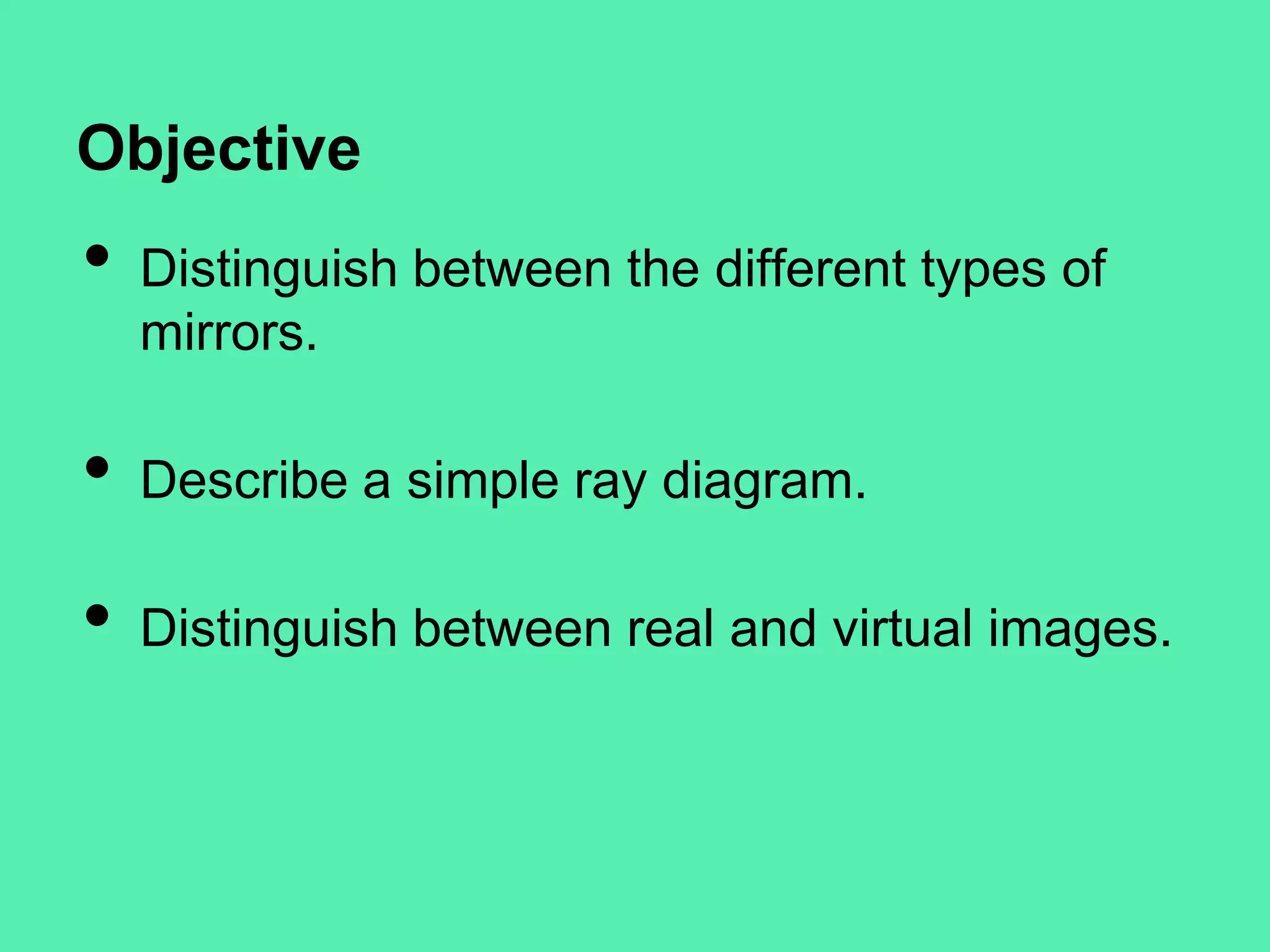 Mirror ppt | PPTX | Physics | Science