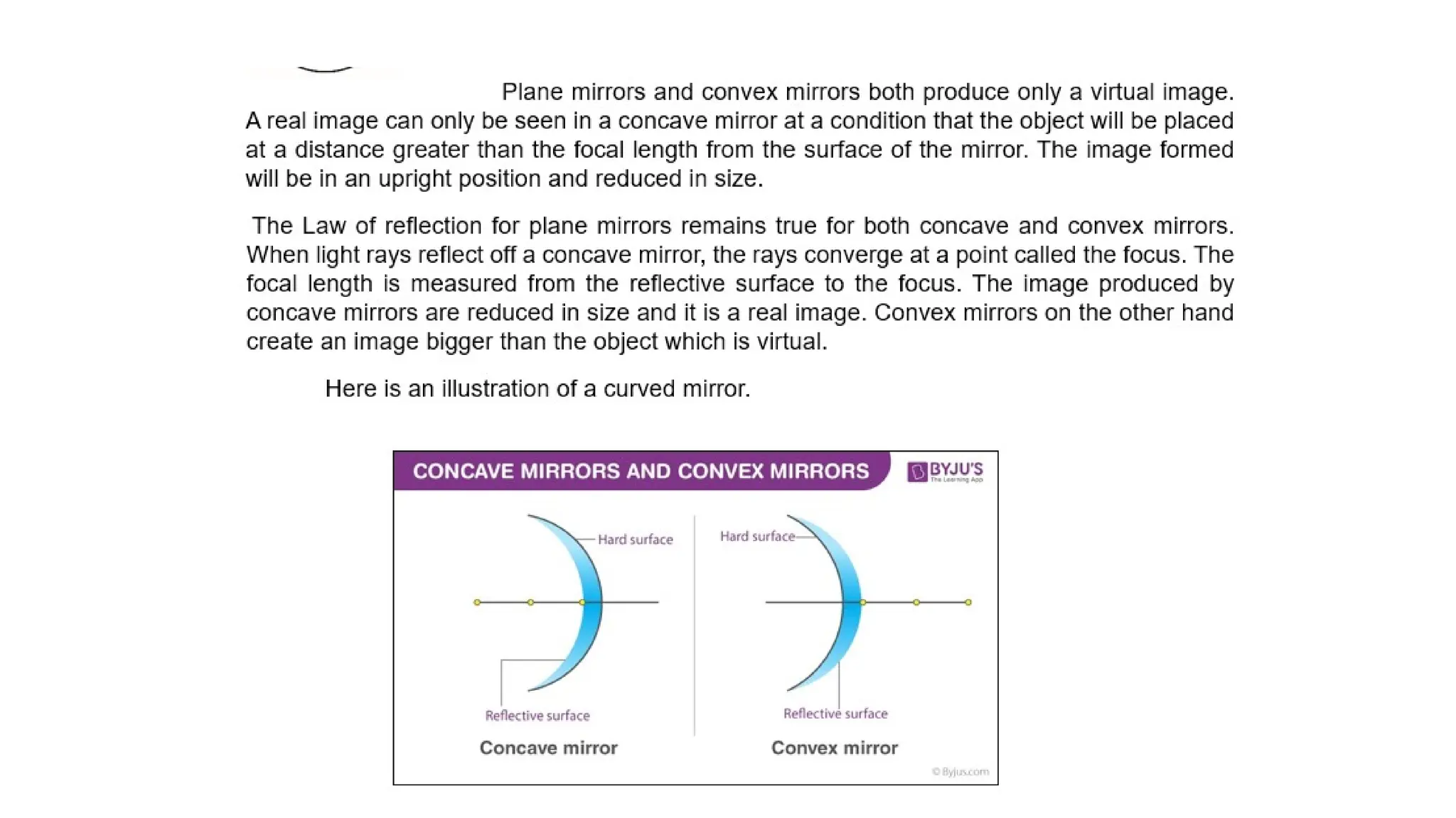 mirrorrs, concave convex. formula solution | PPT
